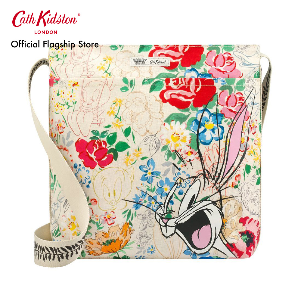 Cath Kidston Zipped Messenger Bag Looney Tunes Cream | Lazada.co.th