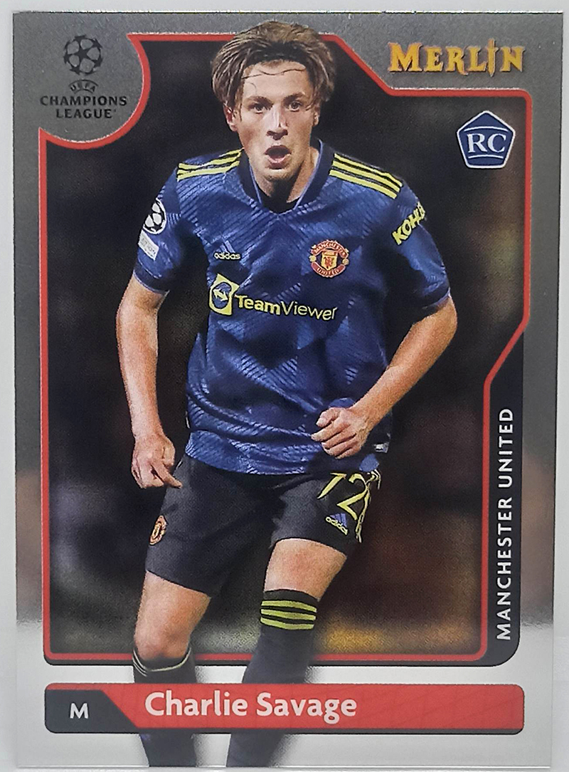 การ์ดนักฟุตบอล ฟุตบอล ใบเบส ใบ RC 2021-2022 Topps Merlin UEFA Charlie ...