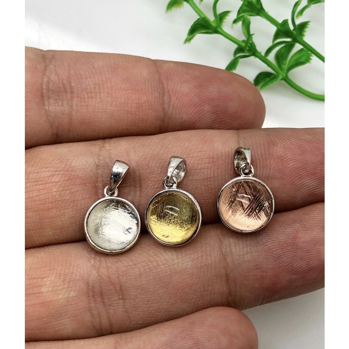 1 Pc Genuine Gibeon Meteorite 925 Silver Pendent- Genuine Meteorite ...
