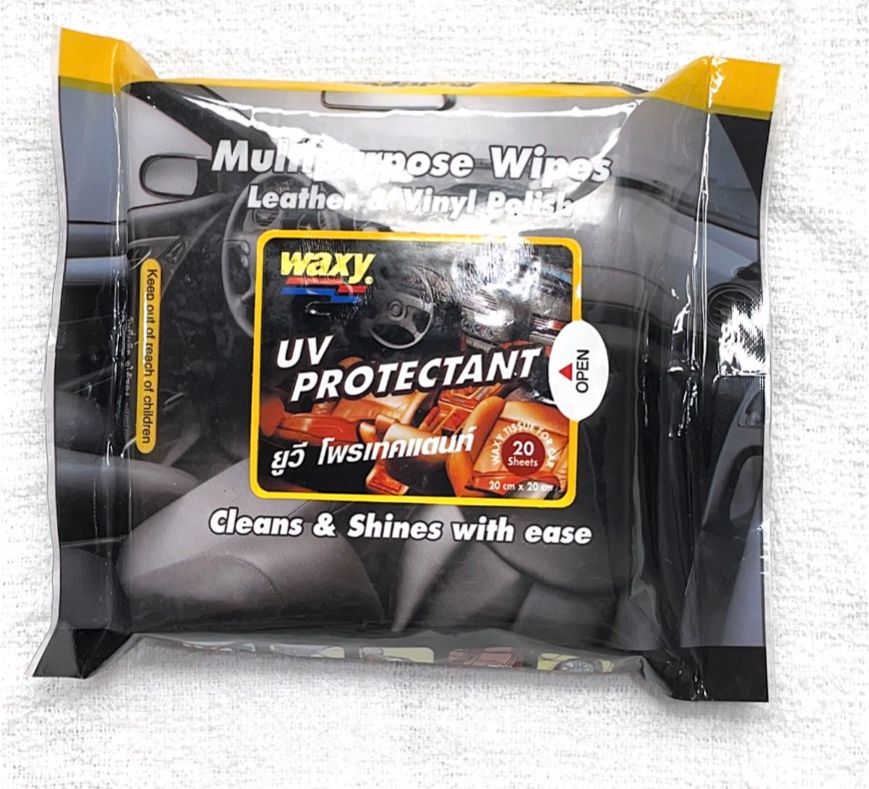 ผ้าเช็ดทำความสะอาดดูแลรักษาเครื่องหนังแบบรีฟิลล์ ในแพ็คมี 20 ผืน Waxy ...