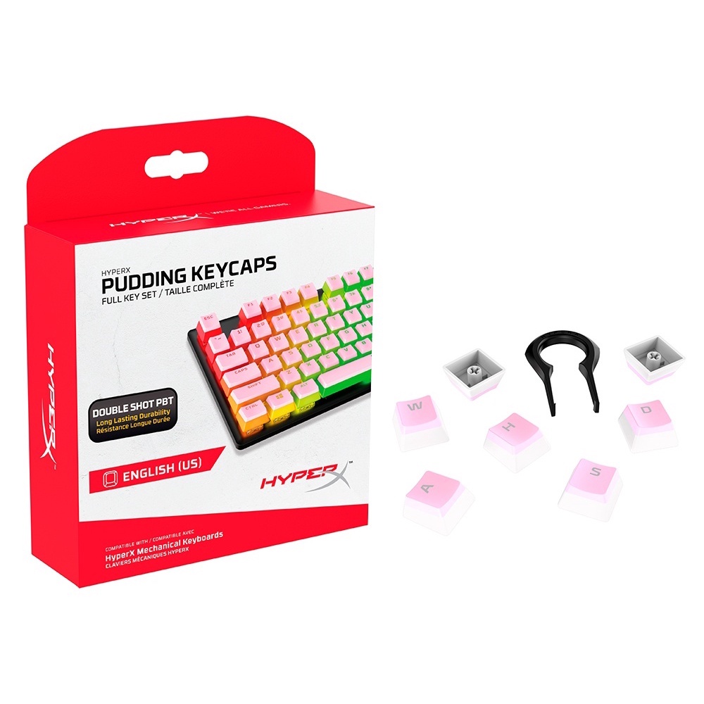 HYPERX PUDDING KEYCAP PINK [US] DOUBLE SHOT PBT *คีย์แคป | Lazada.co.th