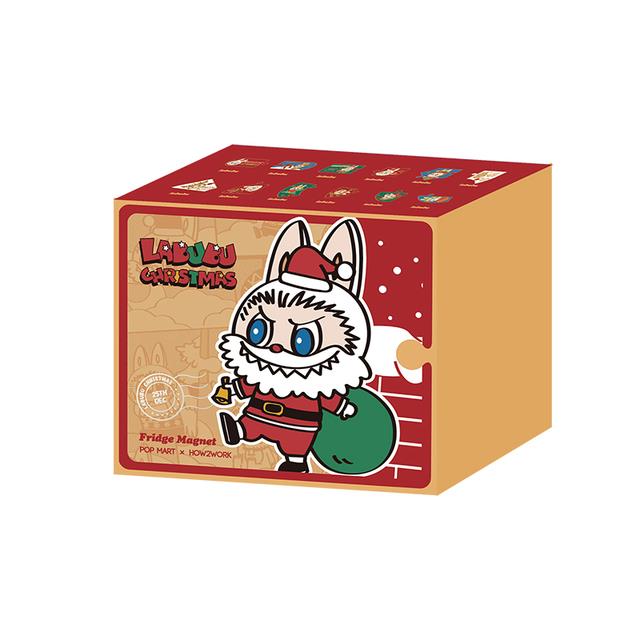 POP MART LABUBU CHRISTMAS FRIDGE MAGNET IN BLIND BOX Cute Action Kawaii ...
