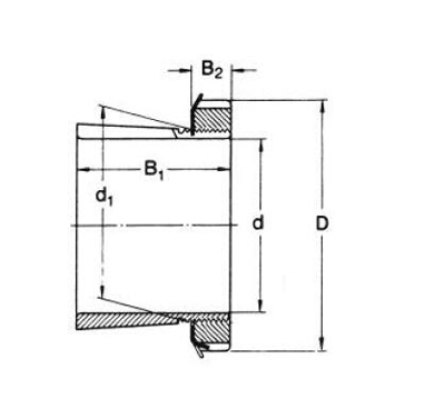 H2310 SBC ADAPTER SLEEVE ( เพลา 45 มม. ) ใช้กับตลับลูกปืน เบอร์ 21310K ...