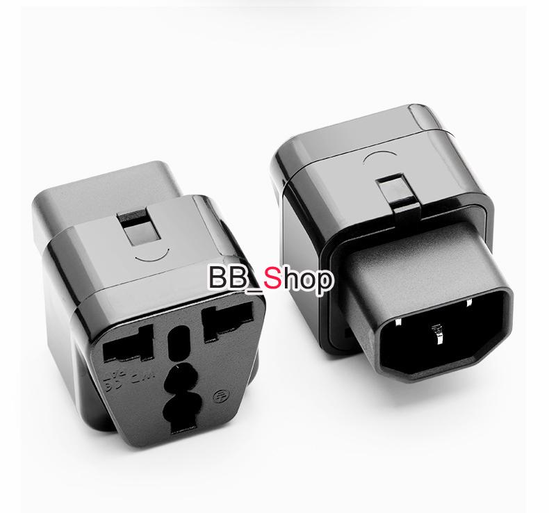 UPS ADAPTER UPS/หัวแปลง ปลั๊กups IEC to 3 PIN ปลั๊กAPC สีดำ - BBOA ...
