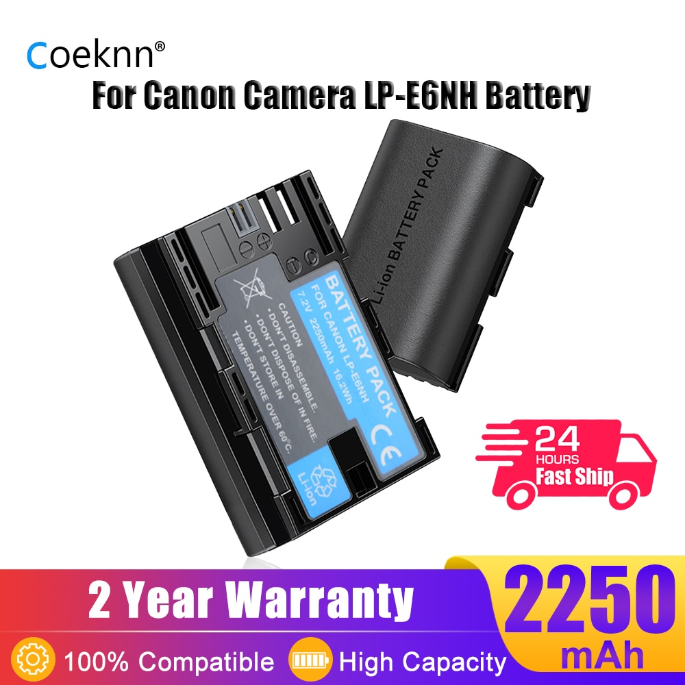 LP-E6 LPE6 LP E6 Camera Liion Battery For Canon EOS R R5 R6 5D Mark IV ...