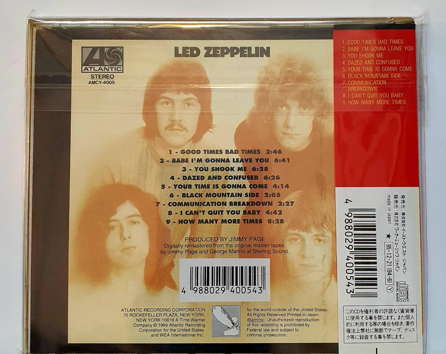 ซีดีเพลงสากล CD LED ZEPPELIN ***made in japan****ปกแผ่นสวยมาก - ซาวด์ ...