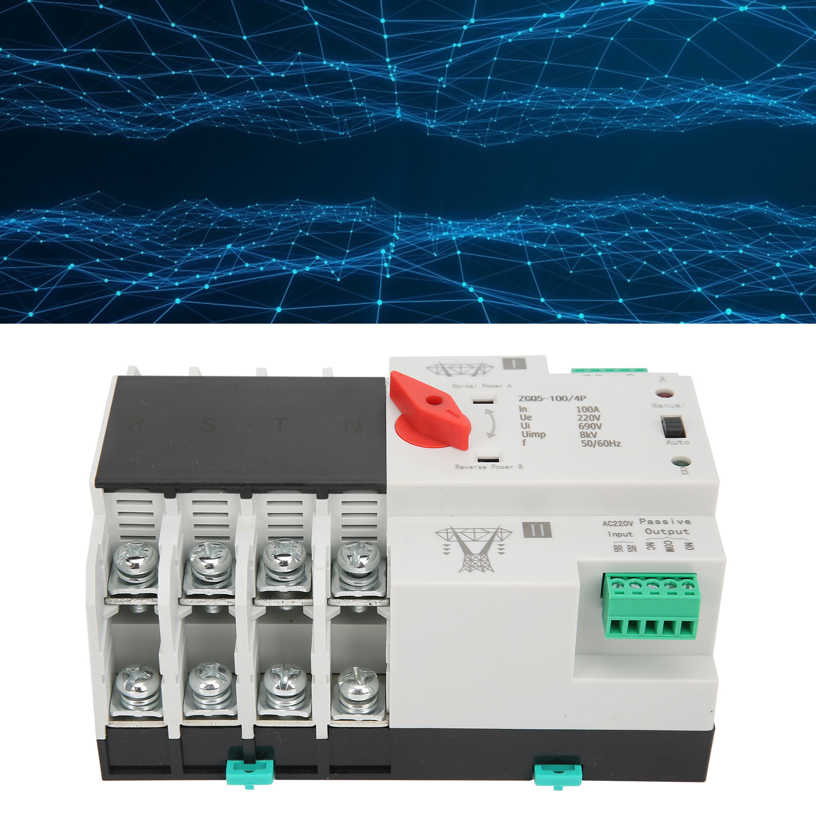 สวิตช์ถ่ายโอนอัตโนมัติกำลังสองระดับมิลลิวินาทีสวิตช์ถ่ายโอน ATS MCB ...