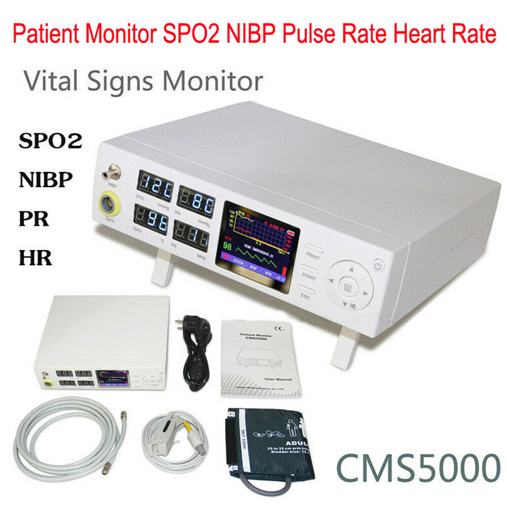 Contec CMS5000 เครื่องวัดความดันโลหิตสัญญาณชีพการตรวจสอบผู้ป่วย (NIBP ...