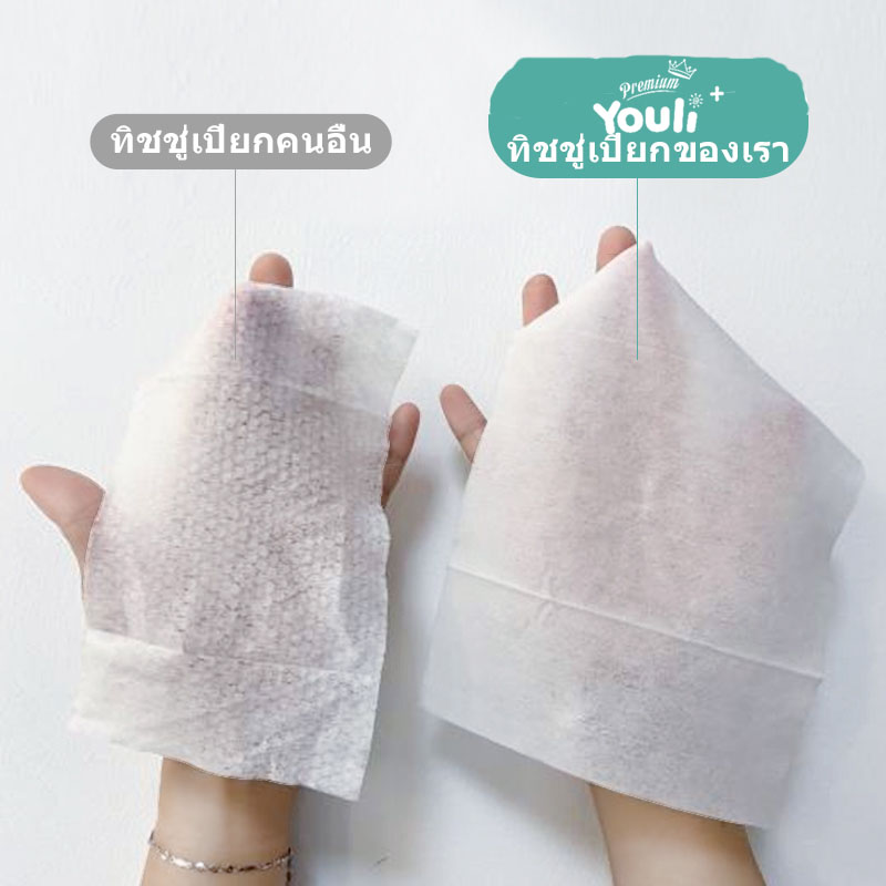 YOULI ทิชชูเปียก 80แผ่น ทิชชู่เปียกเด็ก กระดาษเปียก Baby Wipes กระดาษ ...