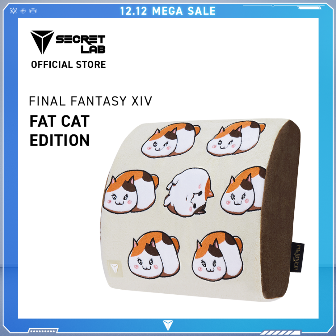 Secretlab Memory Foam Lumbar Pillow—Final Fantasy XIV Fatcat Edition ...