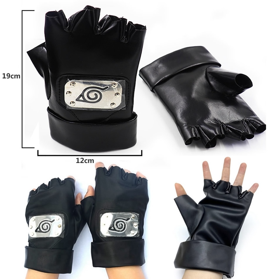 Anime Naruto Kakashi SET Cosplay Accessories Gloves Ninja Uchiha ...