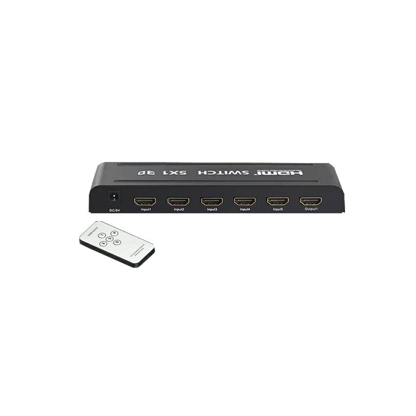 Hi-View HDMI SWITCH 5x1 อุปกรณสลับสัญญาณภาพ HDMI 5 ออก 1 รุ่น HG-HDMI ...