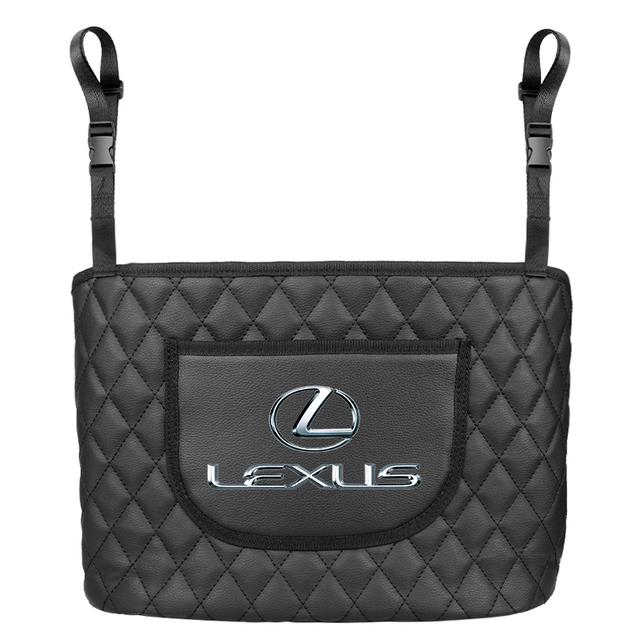 Leather Car Seat Back Organizer Bag Multi Function Storage Bag For ...