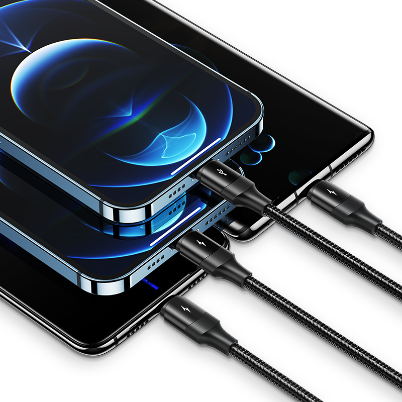 (ในสต็อกในประเทศไทย) USAMS 4 in 1 สายชาจแบตเร็วFast Charger Cable 3A ...