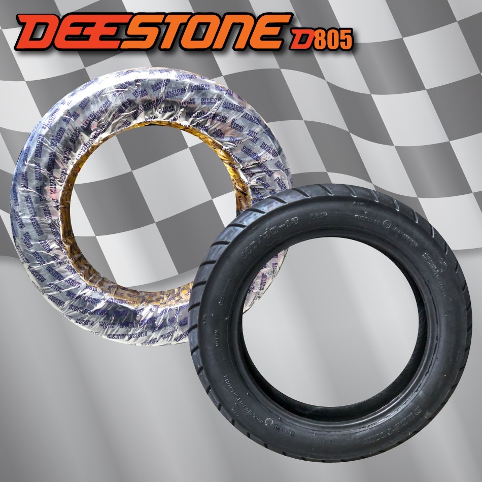 DEESTONE D805 ยางนอก ล้อหน้า/ล้อหลัง (ไม่ใช้ยางใน)(100/90-12110/90 ...