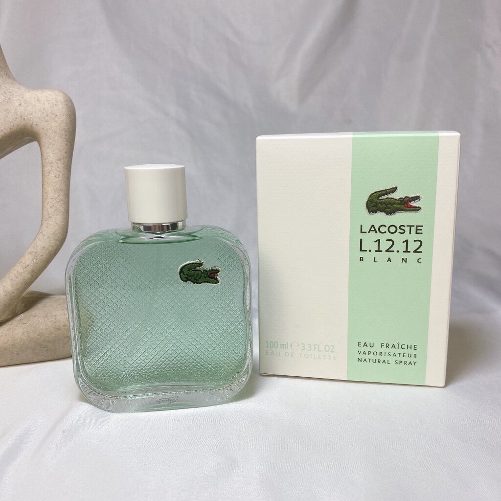 ของแท้ 100 L.12.12 Blanc Eau Fraîche Eau de Toilette For Him น้ำหอม Lacoste สำหรับผู้ชาย 100ml ...