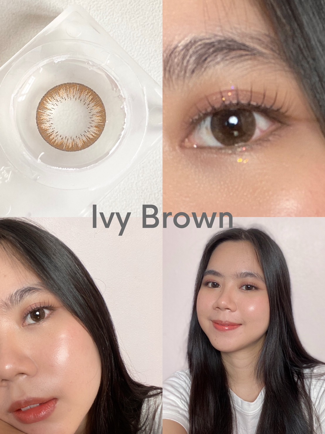 ใหม่ Maxim Color Air คอนแทคเลนส์รายเดือน สีใหม่ No.7 สีน้ำตาล Ivy Brown 1กล่องมี 2 ชิ้น(1คู่ ...