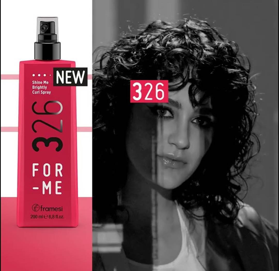 FRAMESI Shine Me Brightly Curl Spray 326 200ml สเปรย์กระชับลอนผม | Lazada.co.th