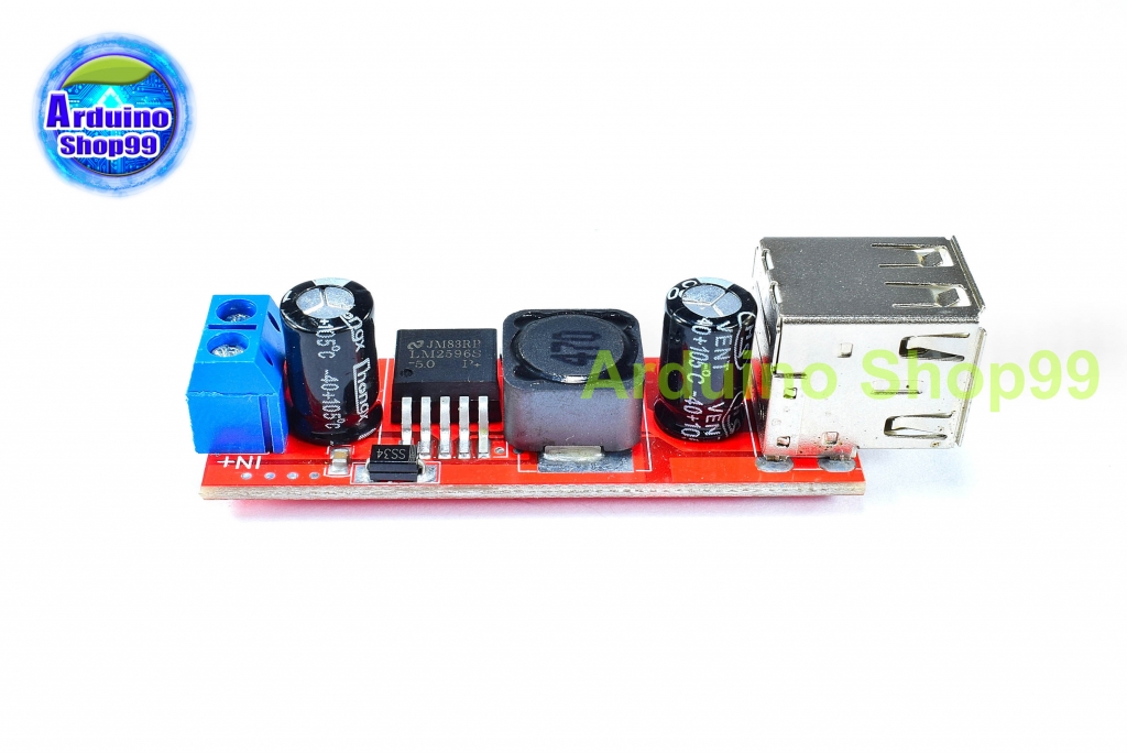 Dual USB Step-Down input 9V/12V/24V/36V output 5V DC-DC 3A - As99shop ...