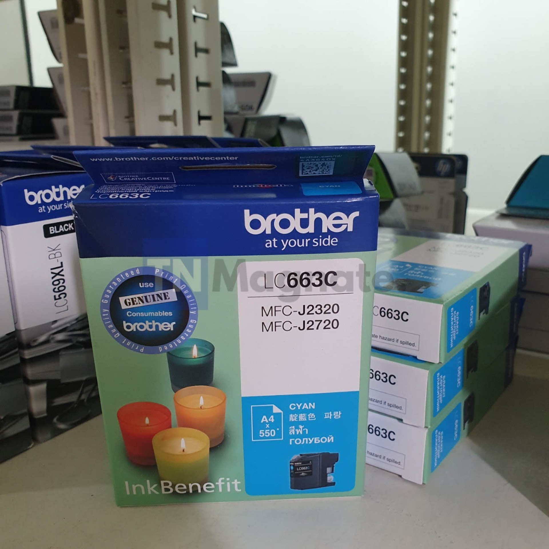 [หมึกพิมพ์] Brother LC 663 C Ink Cartridge สีฟ้า - 3 กล่อง - TNM Online ...