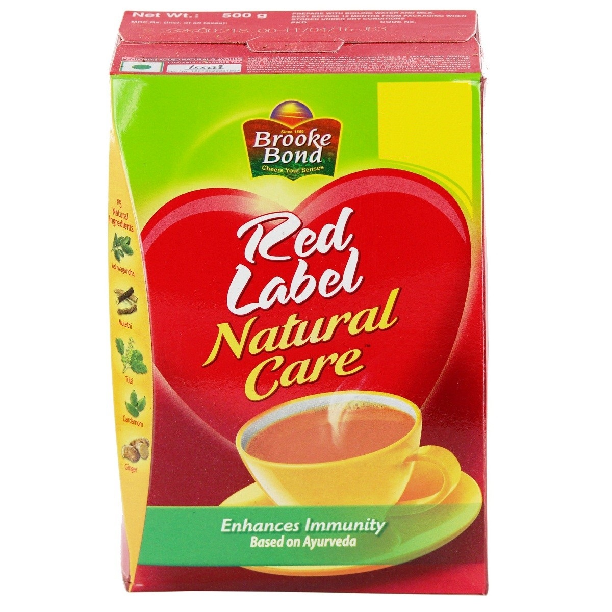 Red Label Nature Care Tea 500g บรู๊ค บอนด์ เรดเลเบิ้ล ผงชาดำ ขนาด 500g ...