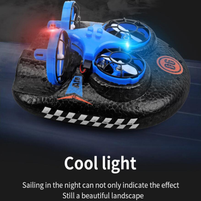 Water Land Air 3 ถึง 1 รีโมทคอนโทรลมัลติฟังก์ชั่น Hovercraft Drone 2.4G ...