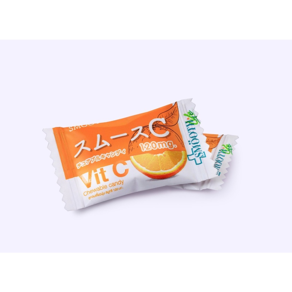 EXP.9/2023 Smooth Life ลูกอม วิตามินซี Chewable Candy Vit C เสริมสร้าง ...