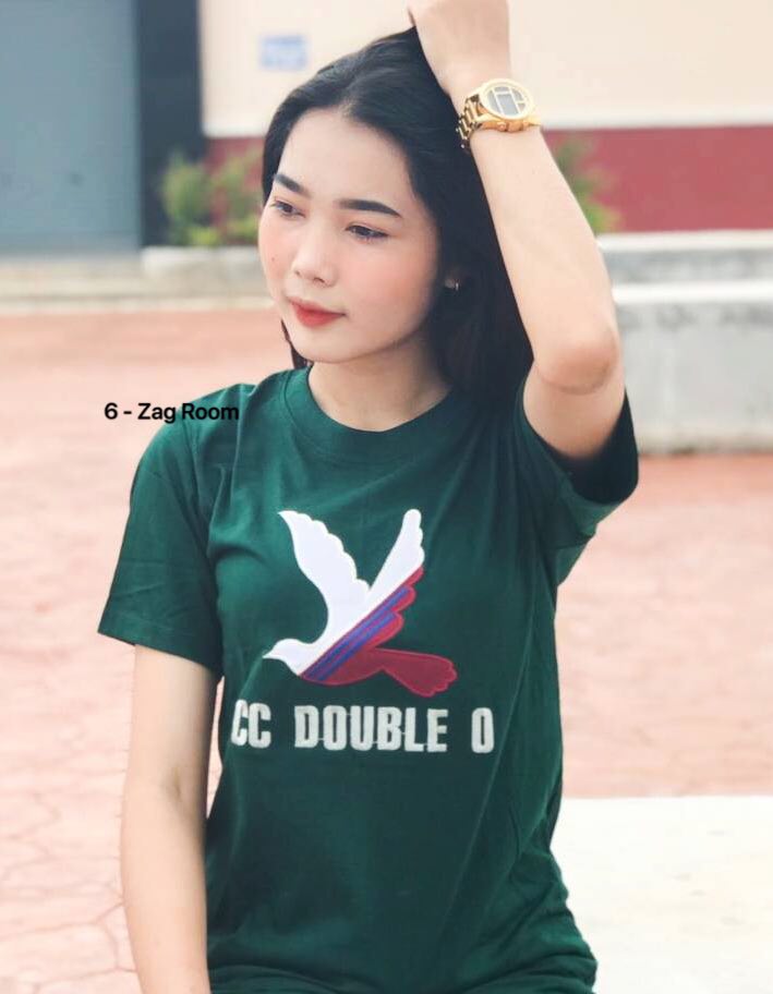 CC-OO เสื้อยืดงานปัก-งานป้าย นกใหญ่ Cotton 100% (SMLXL) ใส่ได้ชาย/หญิง - Dome_pattanapong - ThaiPick