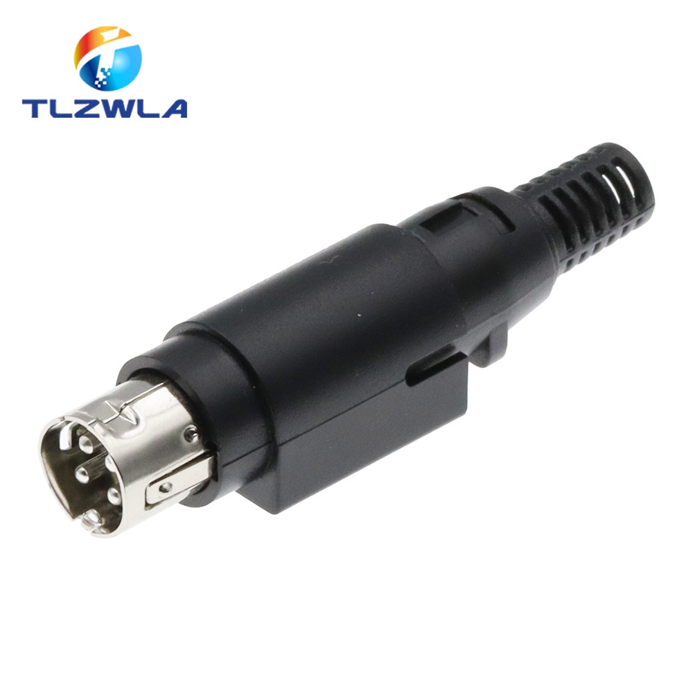 1PCS DIN 4Pin Male DC Power Plug 4P Dual Power Supply S Terminal ...