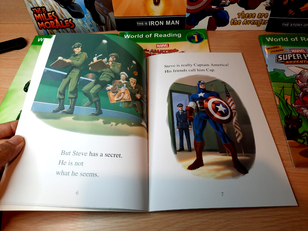 (In Stock) พร้อมส่ง ชุดหนังสือเด็กภาษาอังกฤษ World of reading Marvel ...