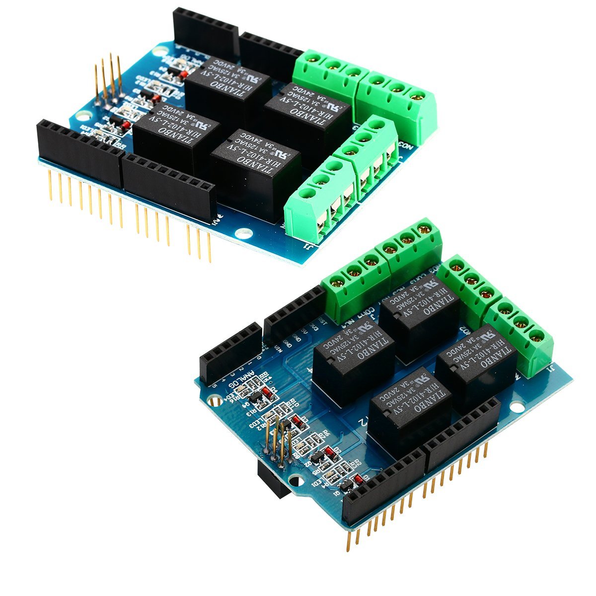 four-channel Relay Shield 5V 4-channel 4CH relay module screen for ...