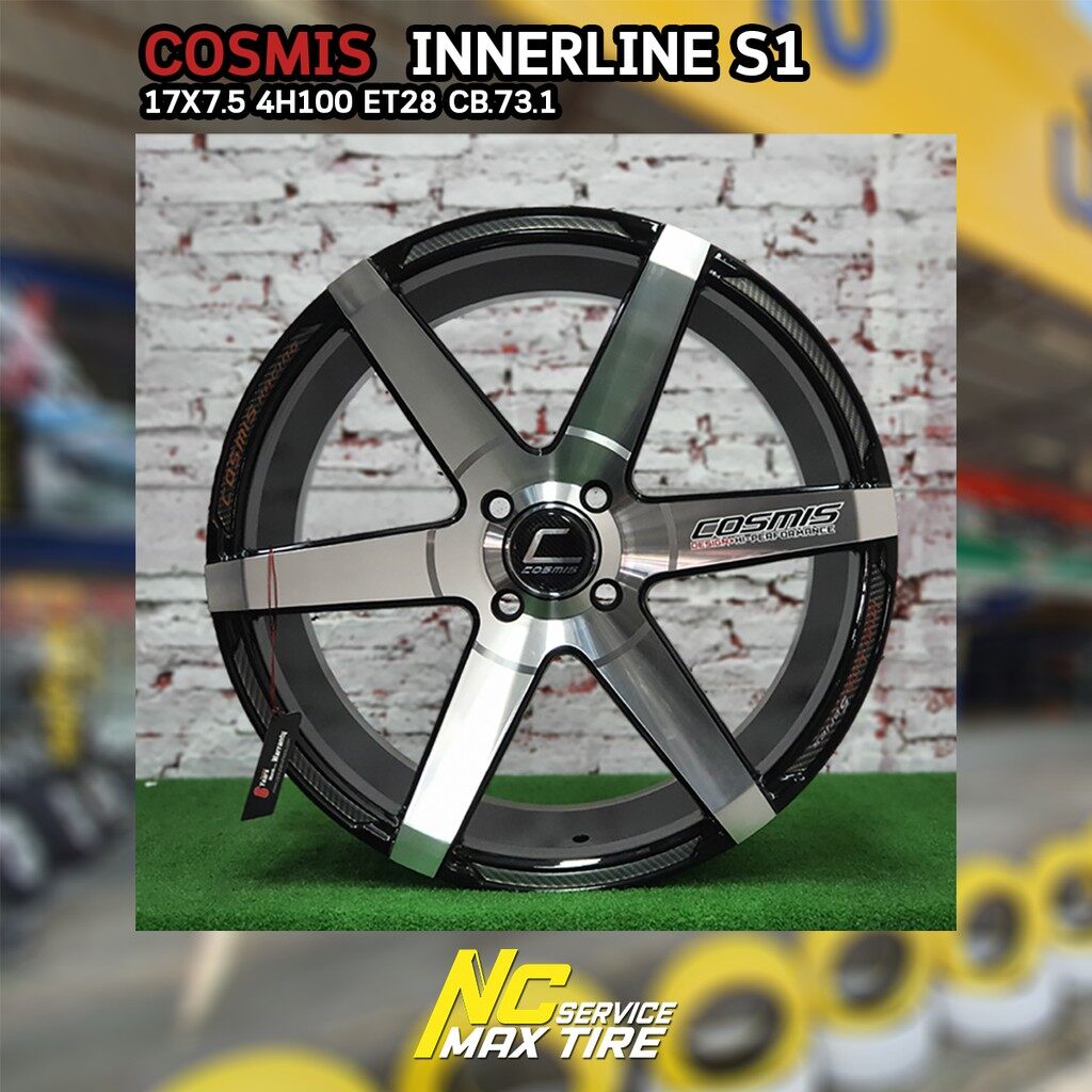 (ราคาวันนี้เท่านั้น????)ล้อแม็กขอบ17 Cosmis INNER S1 ปัดเงา-ร่องดำ ...