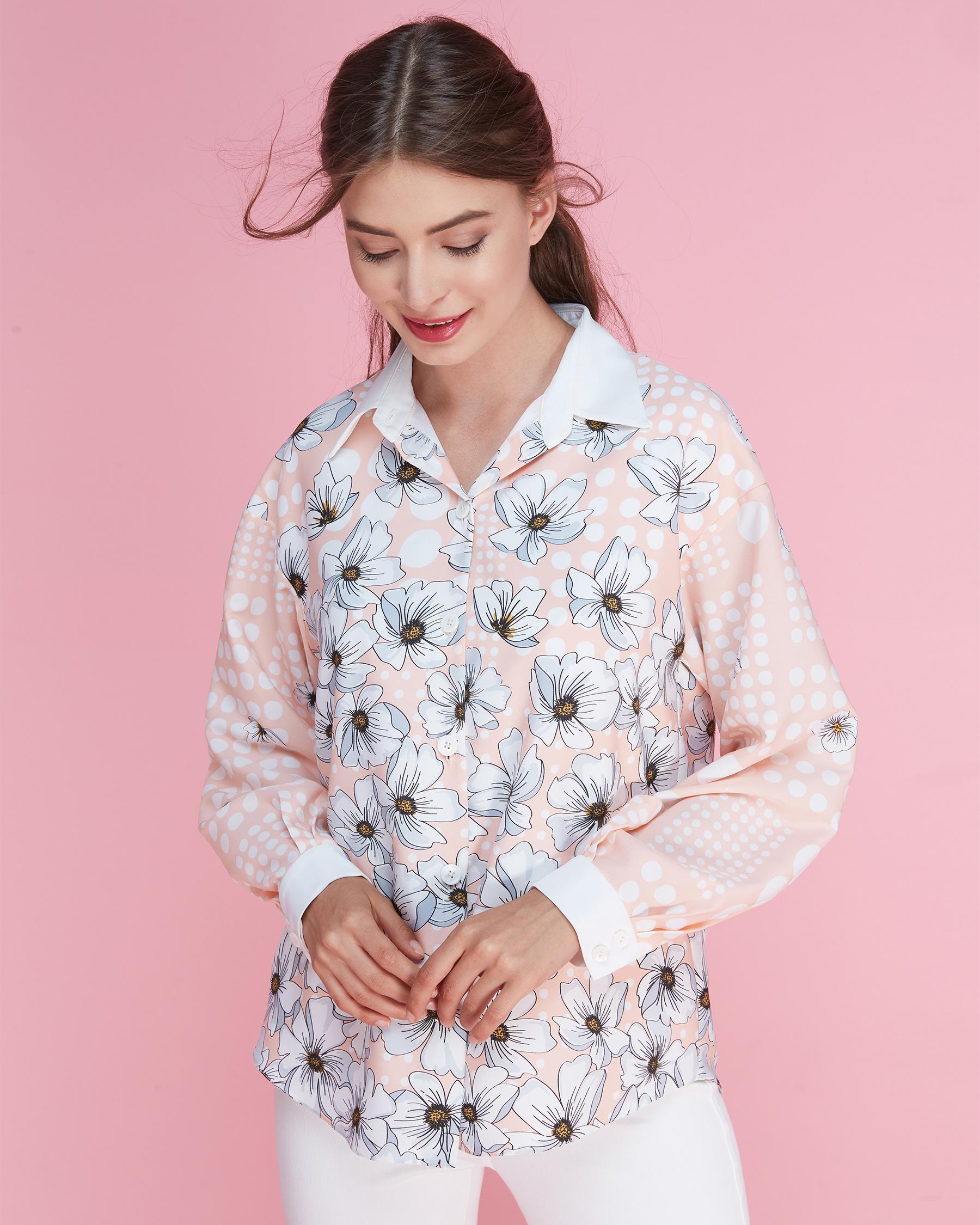 VANNSTOFF Irja Shirt เสื้อแขนยาวที่มาพร้อมกับผ้าลาย Original ของ Vannstoff - VANNSTOFF - ThaiPick