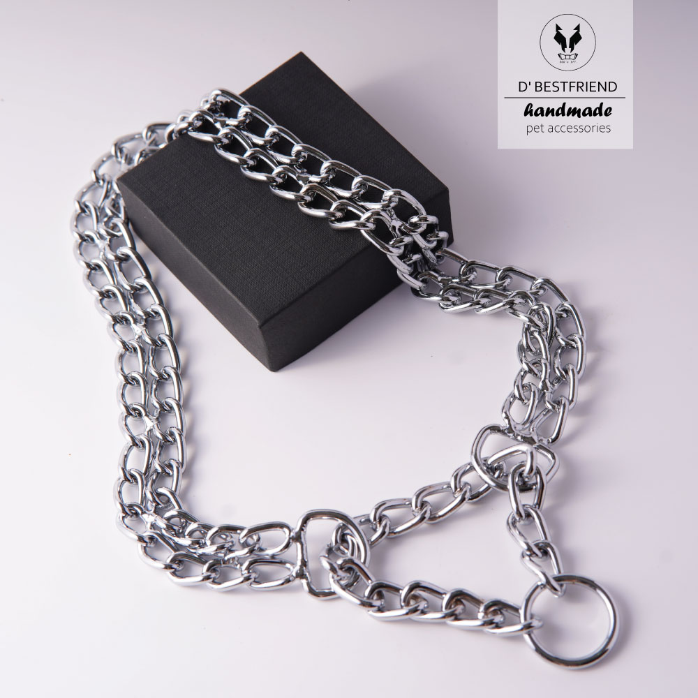 โซ่สุนัขพันธุ์ใหญ่ โซ่แสตนเลสสุนัข โซ่สุนัข รุ่นDouble choke chains | Lazada.co.th