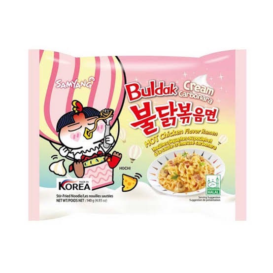Samyang Buldak Rose Ramen บะหมี่เกาหลี ซัมยังบลูดัก โรเซ่ ราเมน ...