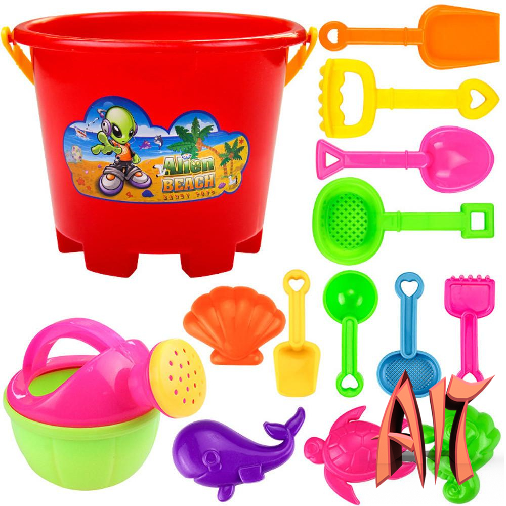 14pcs Beach Tools Set Sand Playing Toys Kids Fun Water Beach Seaside ...