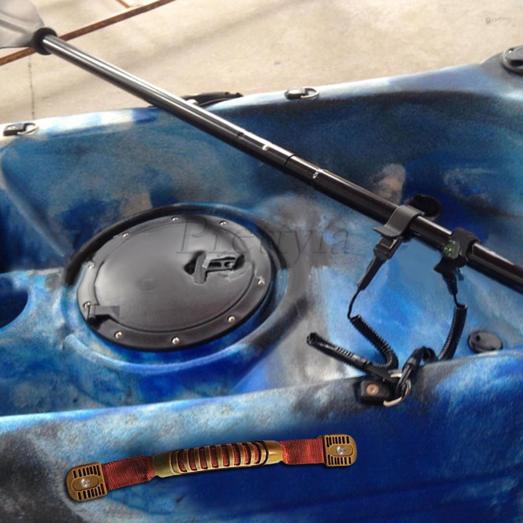 1 Pair of Kayak Canoe Boat Side Mount Carry Webbing Strap Handle ...