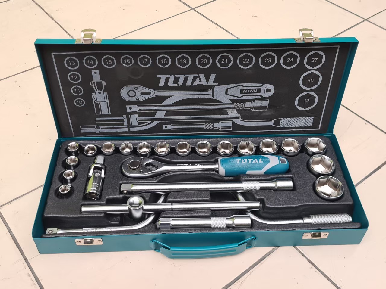 Total บ๊อกซ์ชุด 24 ชิ้น 1/2 นิ้ว ขนาด 10 - 32 มม. รุ่น THT141253 ...