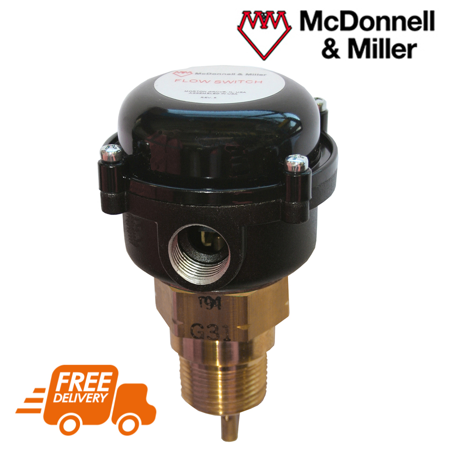 McDonnell & Miller Flow Switch Max Pressure 150 psi. NEMA 4X Model. FS8 ...
