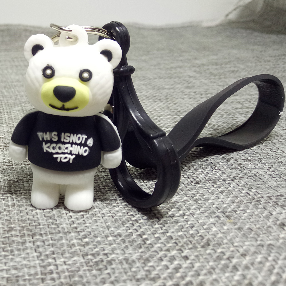 pop 3D keychain bear key chain ring pendant jewelry accessories cartoon ...