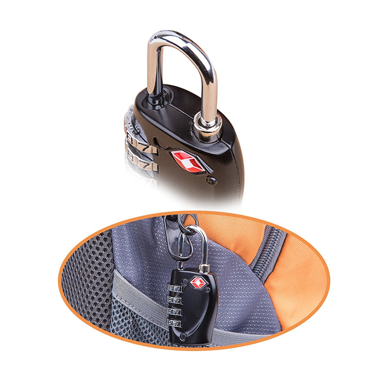 TSA Customs Lock Mini Luggage Small Hang Lock Customs Password Lock 4 ...