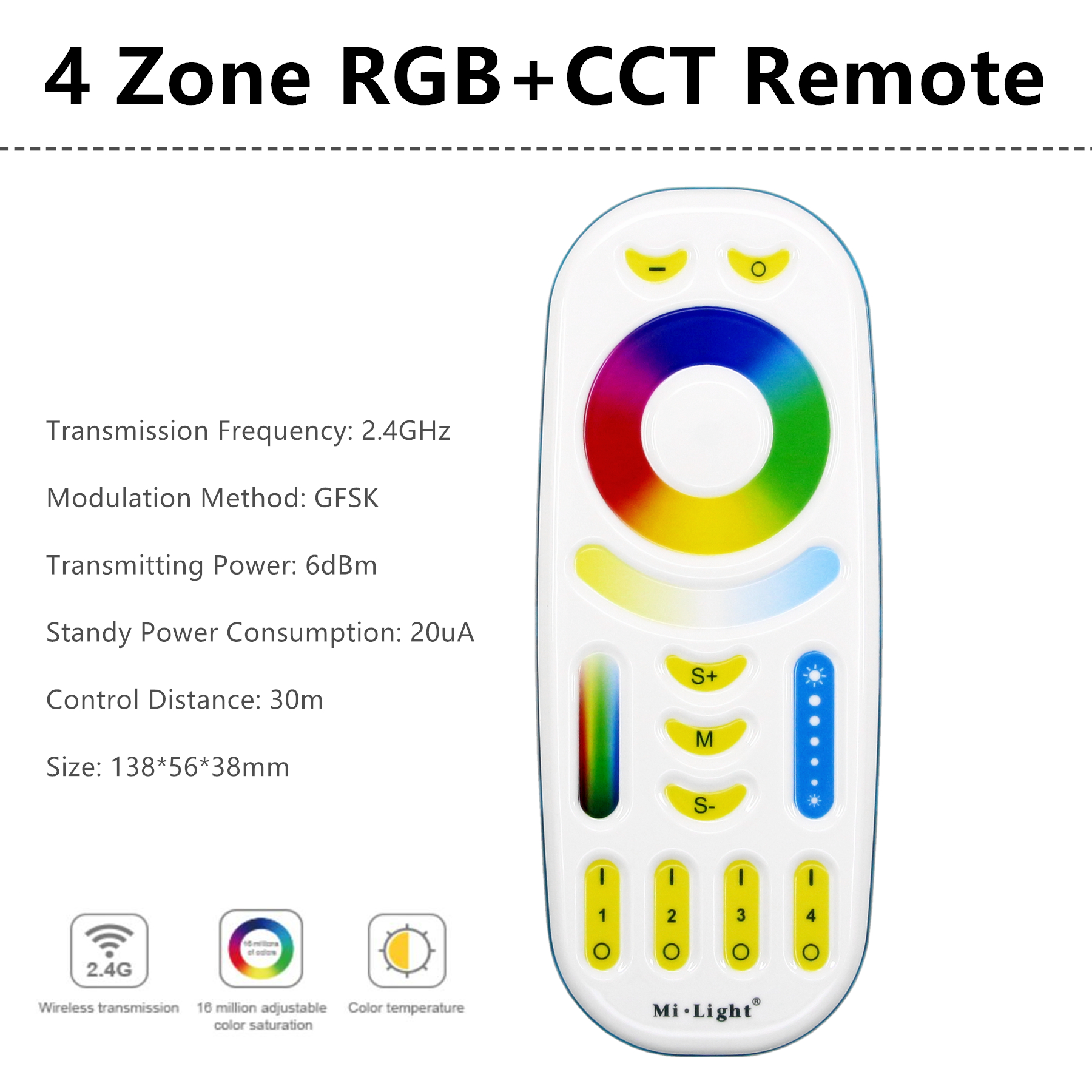 Mi Light Dimmable Led Bulb 4W GU10 RGB CCT (2700-6500K) MiLight led ...