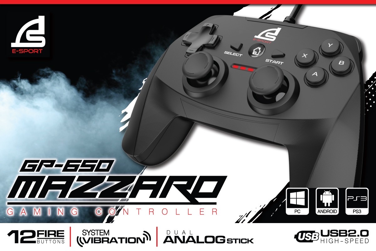 Joy Signo จอยเกมส์ USB GP-650 MAZZARO Joystick จอยคอม สาย USB For PC ...