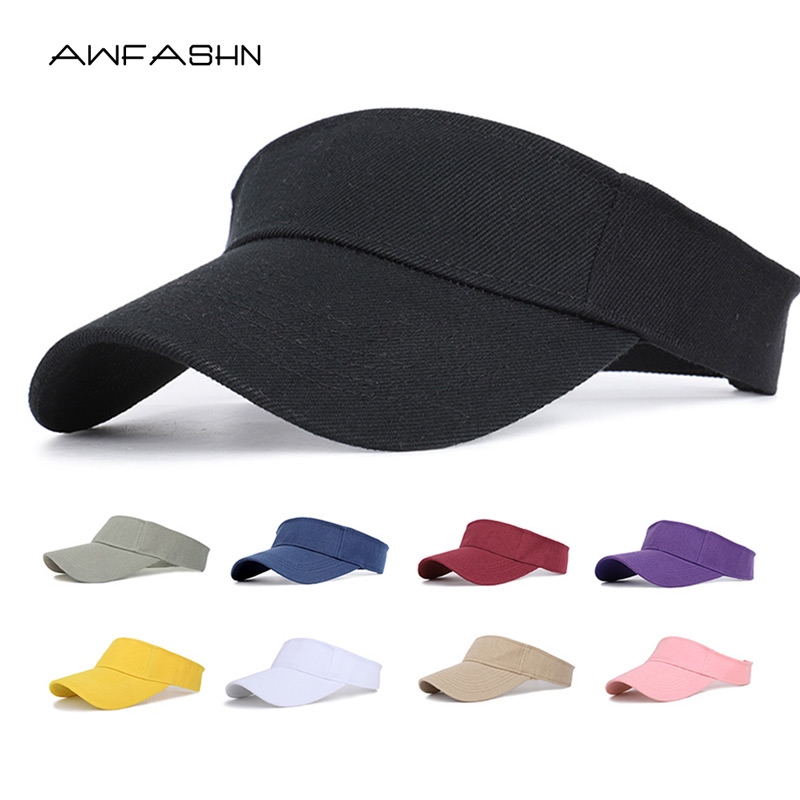 Spring summer Sports Sun Hats Women Hat Men 39;s Cap Adjustable Cotton Visor UV Protection Top ...