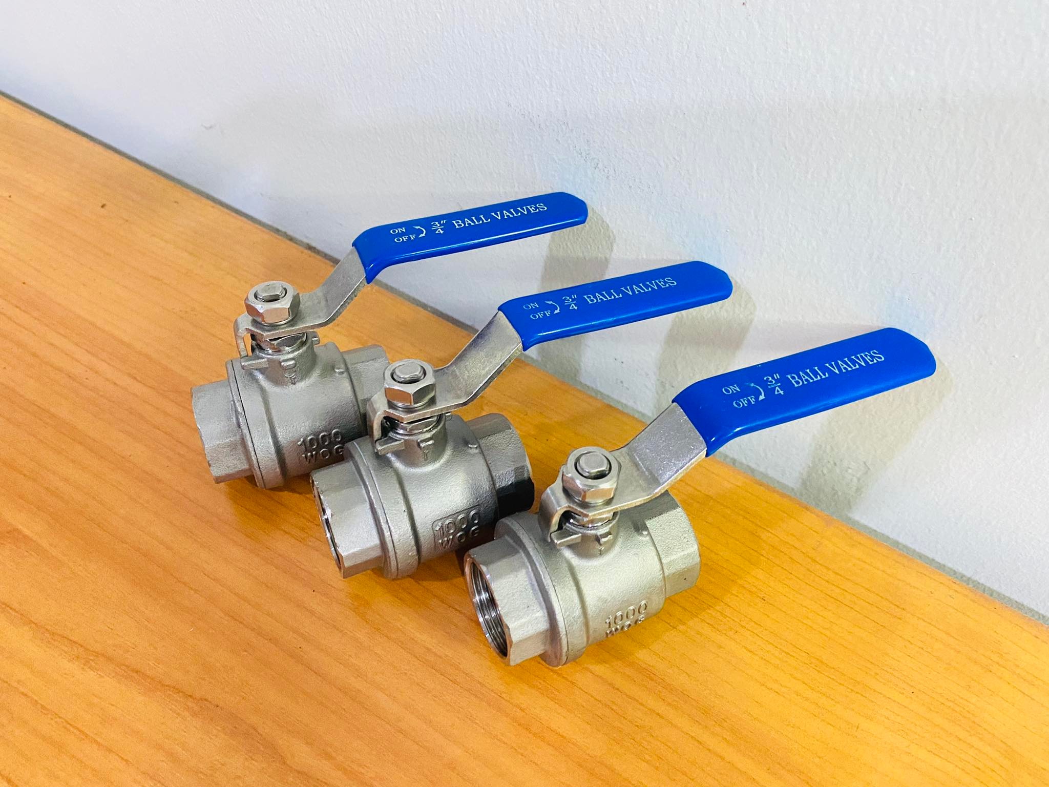 บอลวาล์ว 2 ตอน สแตนเลส 304 ขนาด 12 - 2 (2 PC Ball Valve Stainless 304 ...