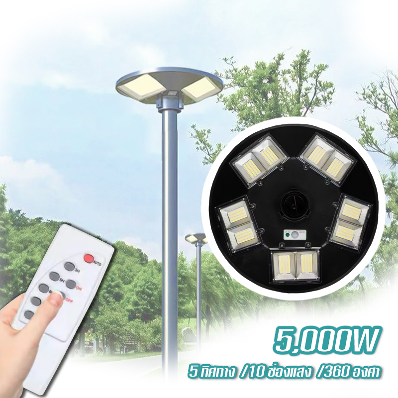 ไฟโซล่าเซลล์ไฟถนน UFO 1000W 5000W 8000W 12000W 15000W 20000W 80000W 200000W solar light โคมไฟ ...