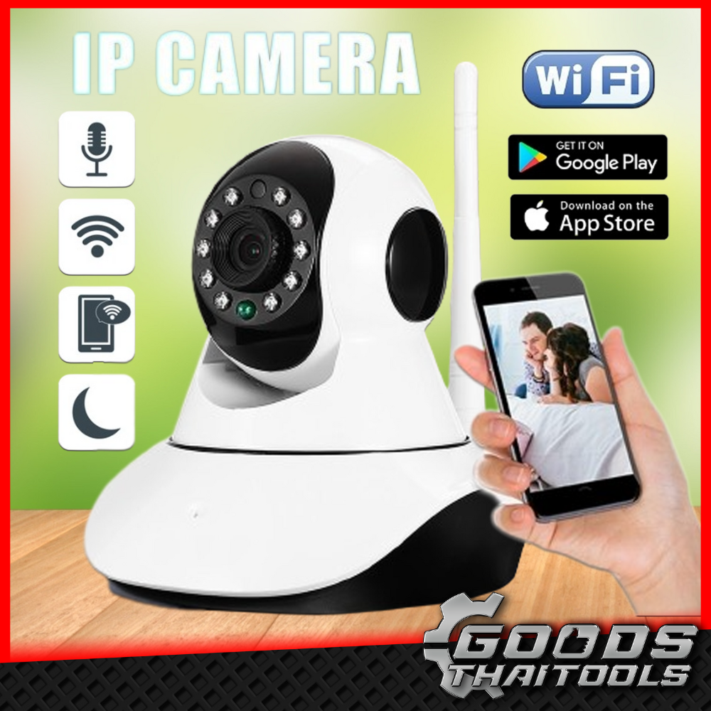 กล้องวงจรปิด ติดตั้งภายในบ้าน Ip Camera Hd เชื่อมต่อกับ Wifi บ้าน 2 4g