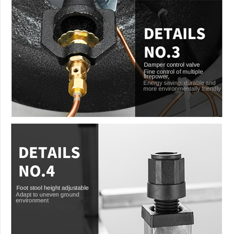 SUPOL เตาแก๊สแม่ค้า แรงดันสูง มีขาตั้ง เตาแก๊สหัวเดี่ยว ทรงยืน เตาแก๊ส ...