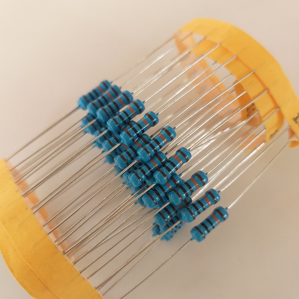 [ 20PCS ]1/2 W 100K ~ 910K +-1%( R 5 แถบสี )Resistor ตัวต้านทาน จำนวน ...