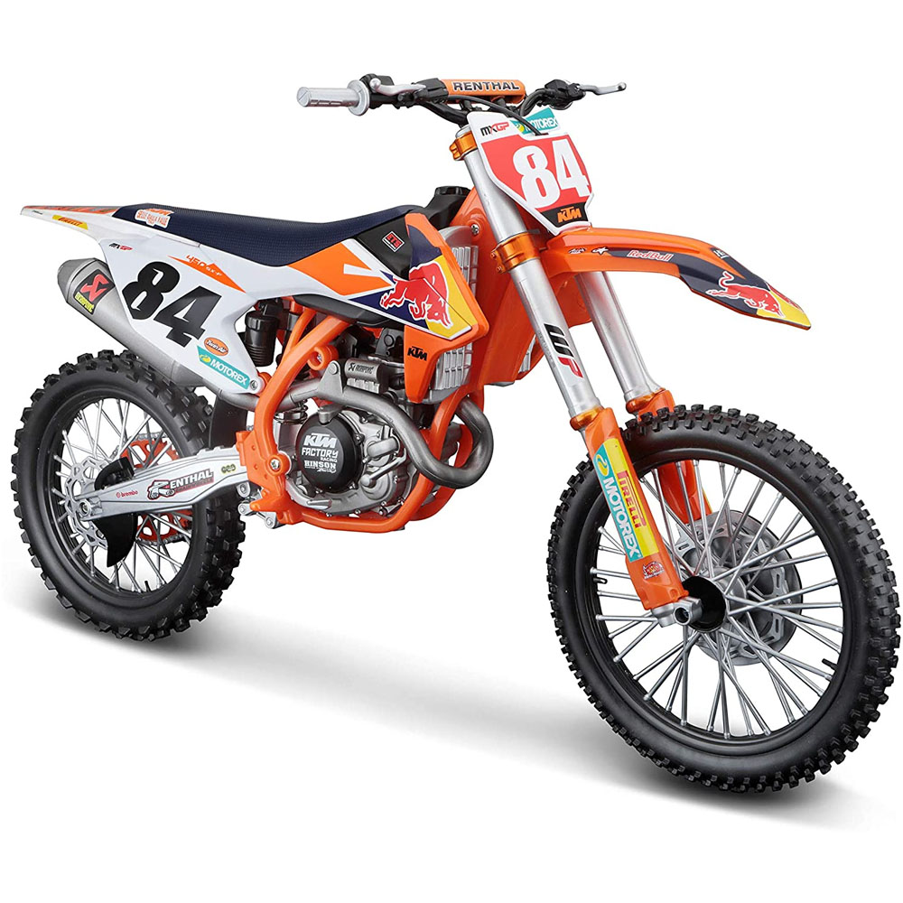 Maisto KTM 450 SX-F Red Bull Factory Edition Jeffrey Herlings Large 16 ...